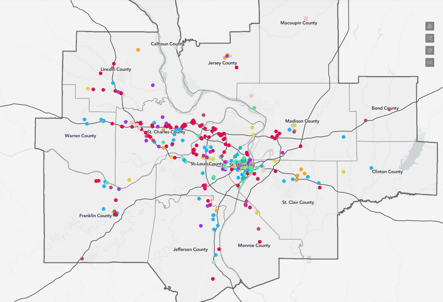 Mapping Investments - STL 2030 Progress